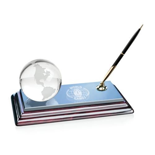 Sommerville Globe Pen Set DSK420-GC | Executive Gifts